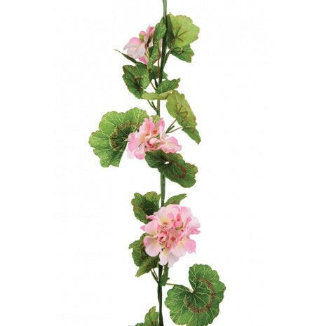 Artificial Silk Geranium Garland 180cm – Just Artificial