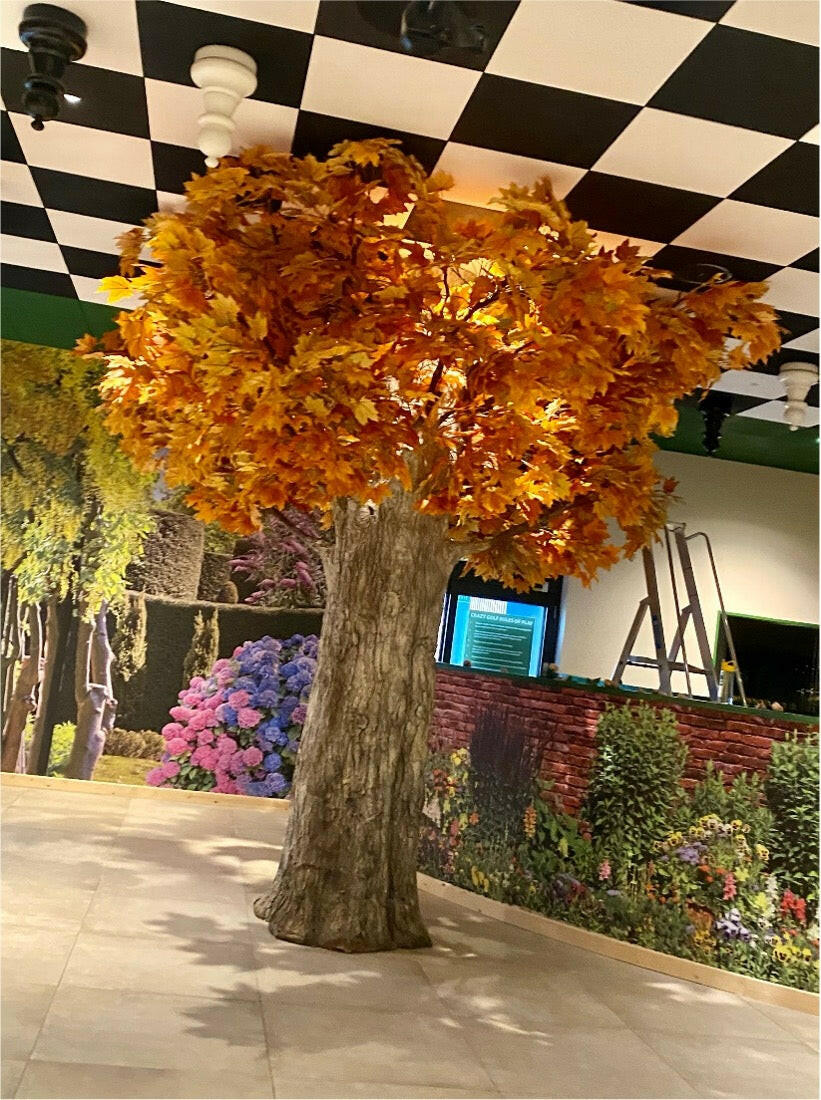 Deluxe Artificial Silk Hand Built Bespoke Column Wrap Maple Tree – Just ...